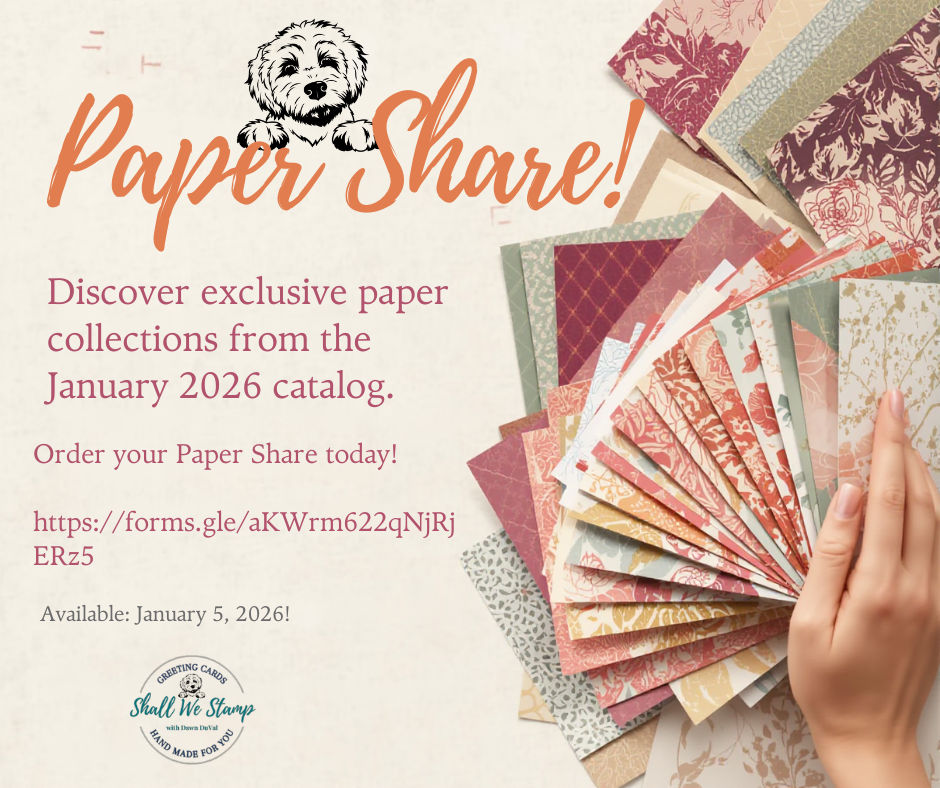 January Catalog Paper & Ribbon Shares – Shall We Stamp